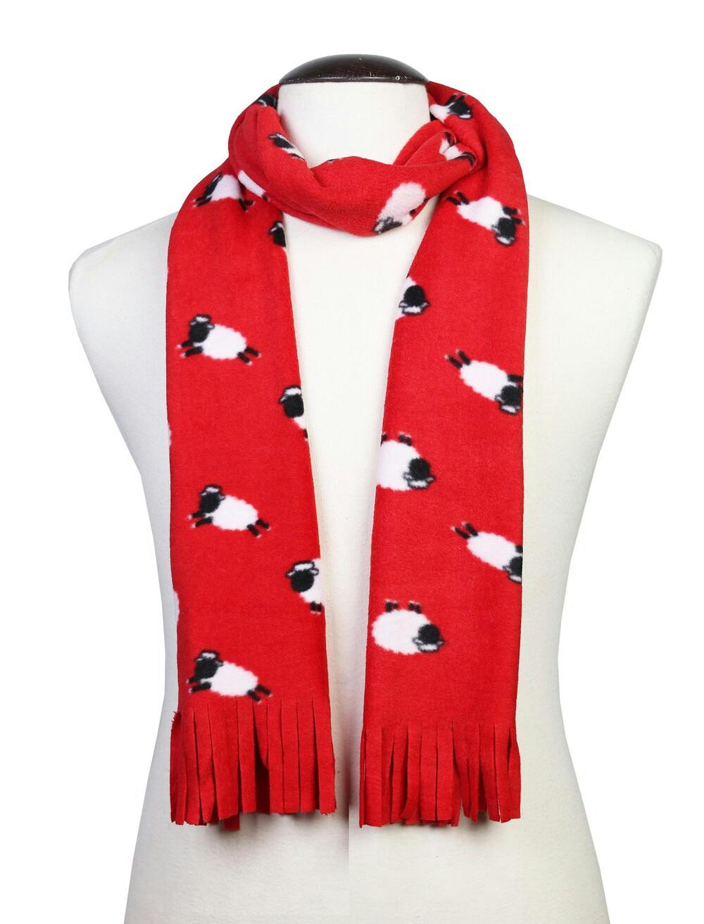 Unisex Fleece Scarf | Mid Red | EWM | EWM