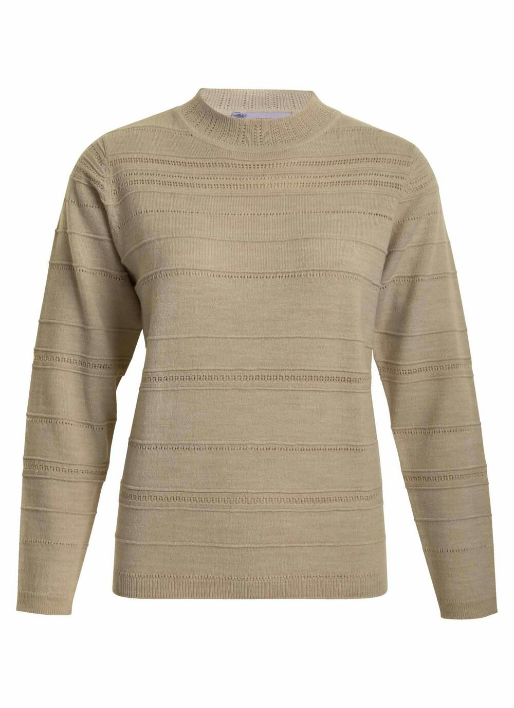 Female Honor Millburn Turtle Neck Jumper | Mid Beige | EWM | EWM