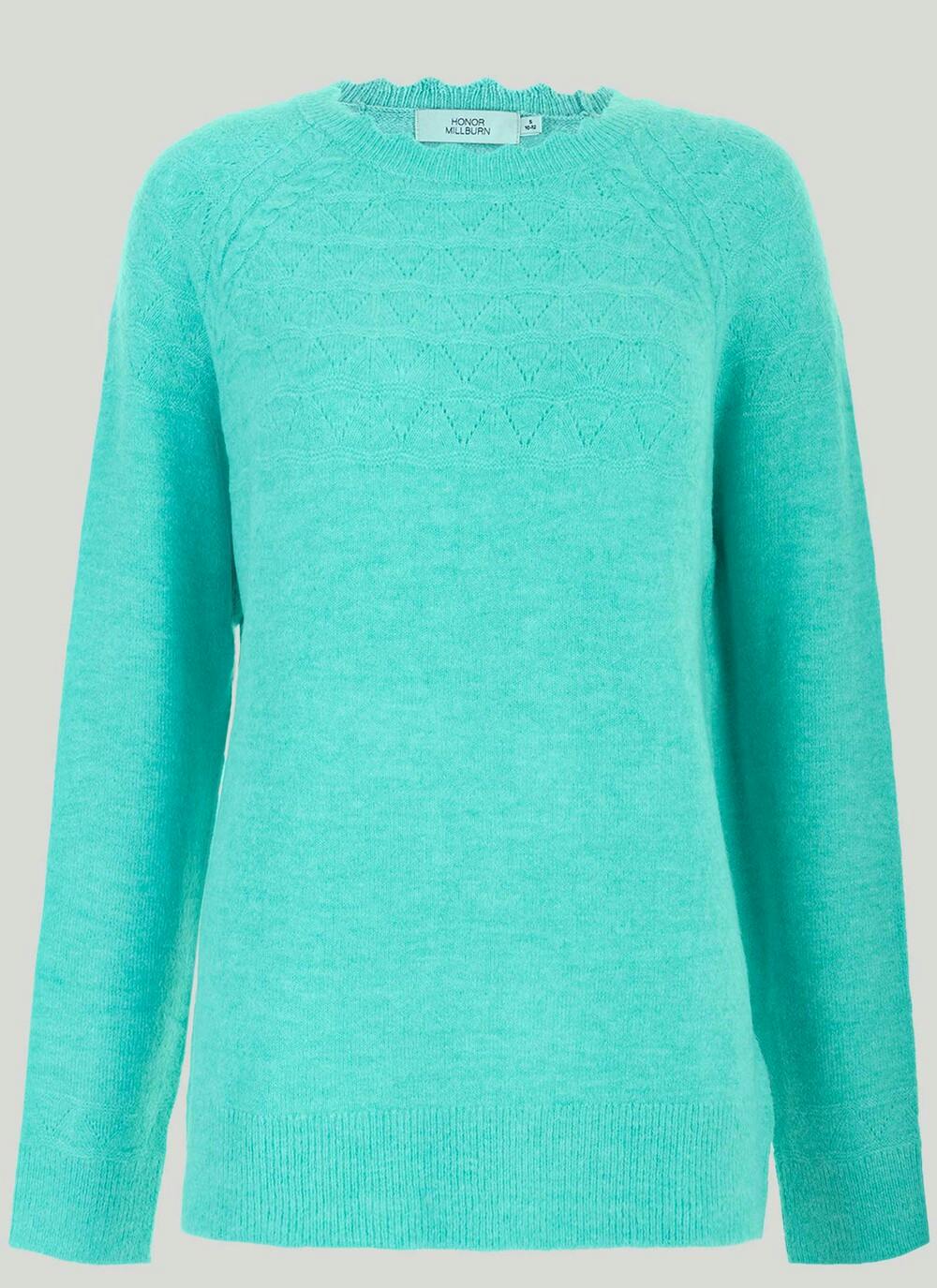 Raglan Pointelle Jumper | EWM