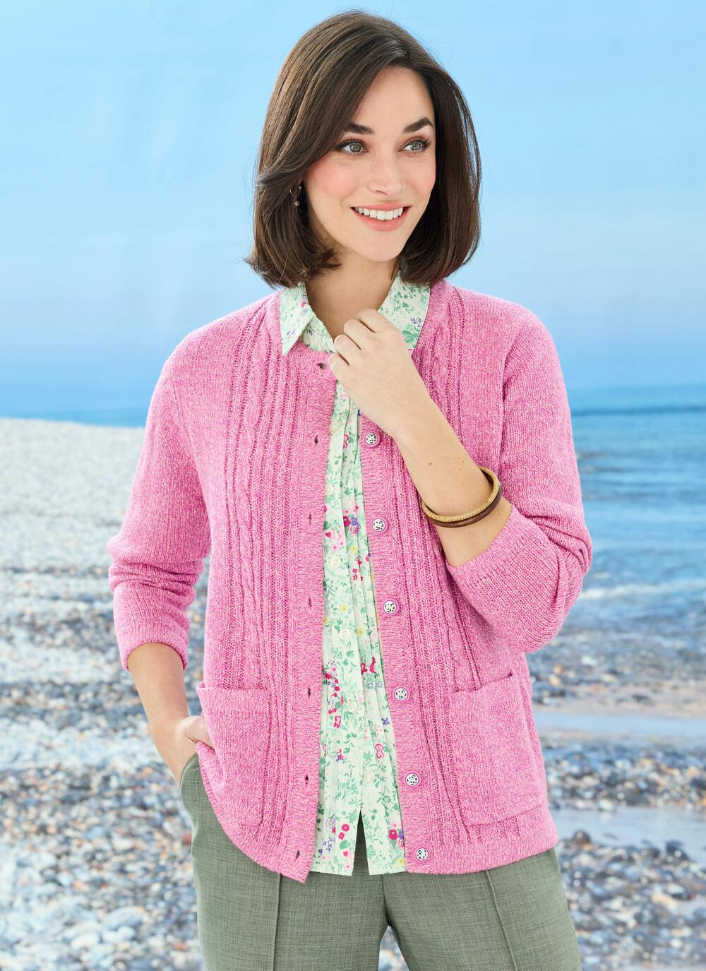 Crew Neck Cardigan | EWM