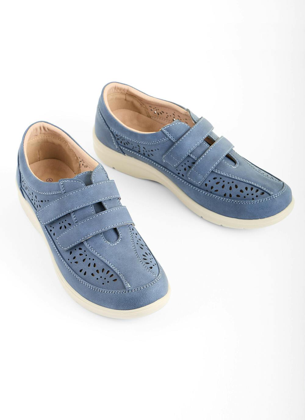 Blue Two Strap Shoe | EWM