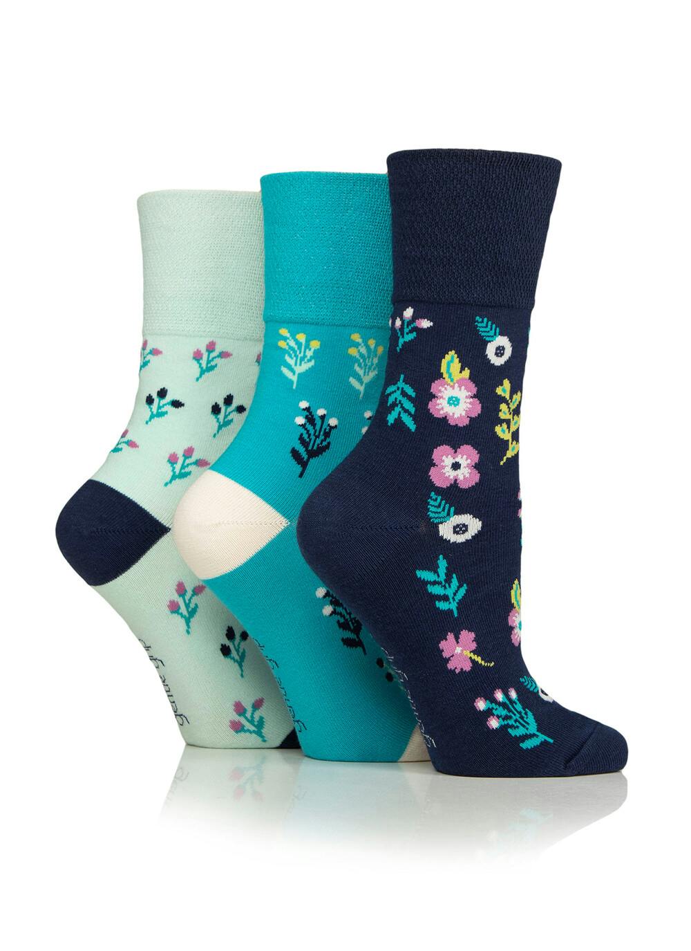3 Pack Bohemian Floral Socks | EWM