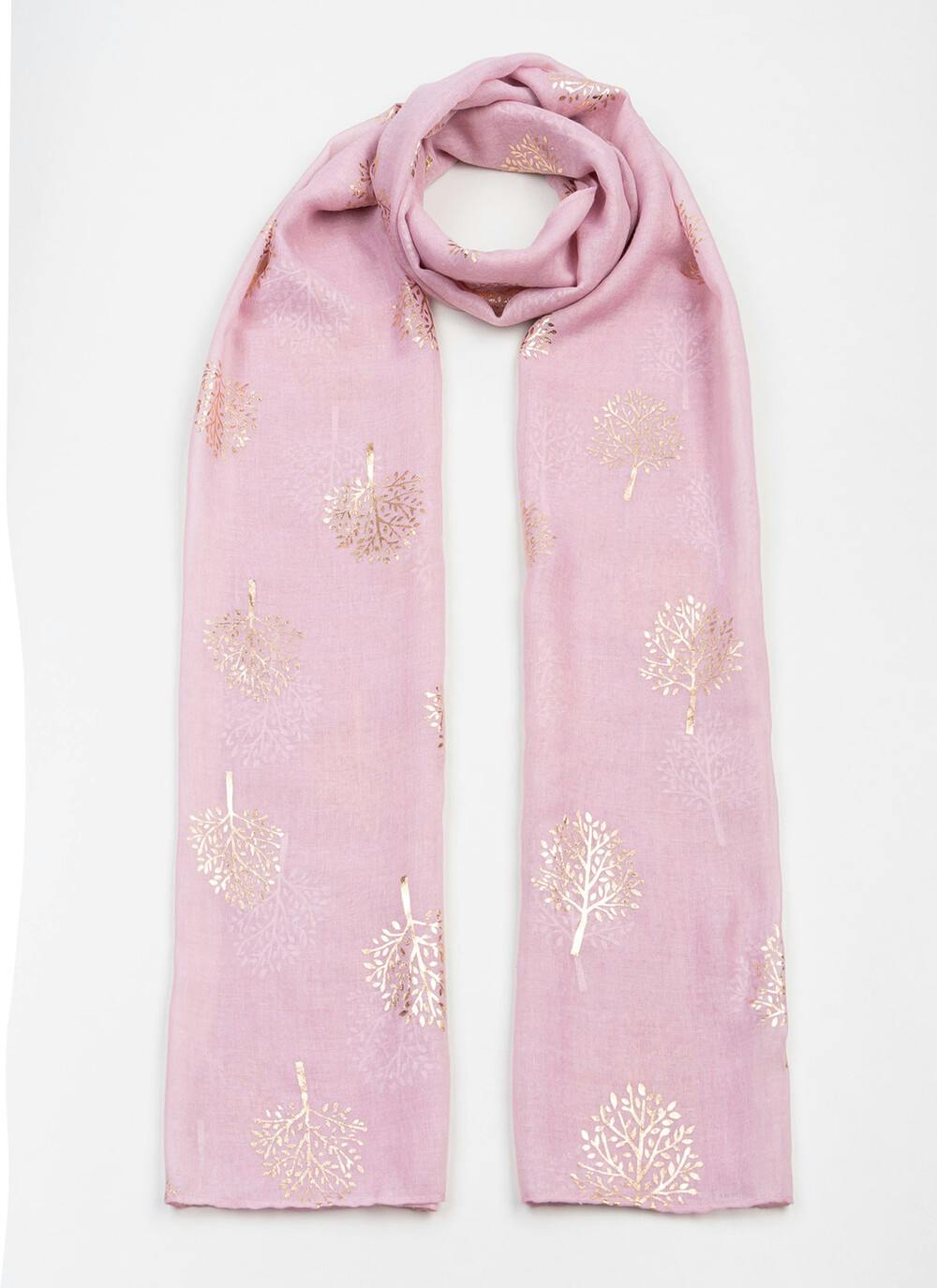 Lightweight Foil Mulberry Tree Scarf | EWM