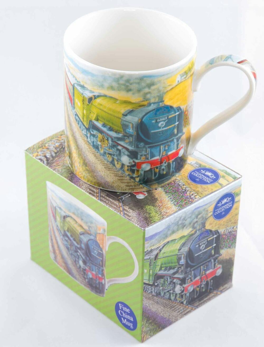 Male Boxed China Mug - Train Design | EWM | EWM