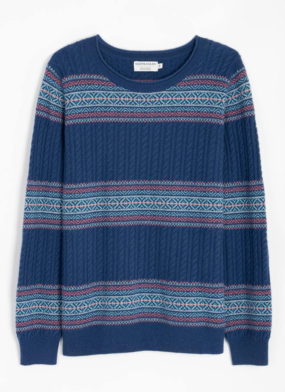 Cashmere Cable Fairisle Jumper | EWM