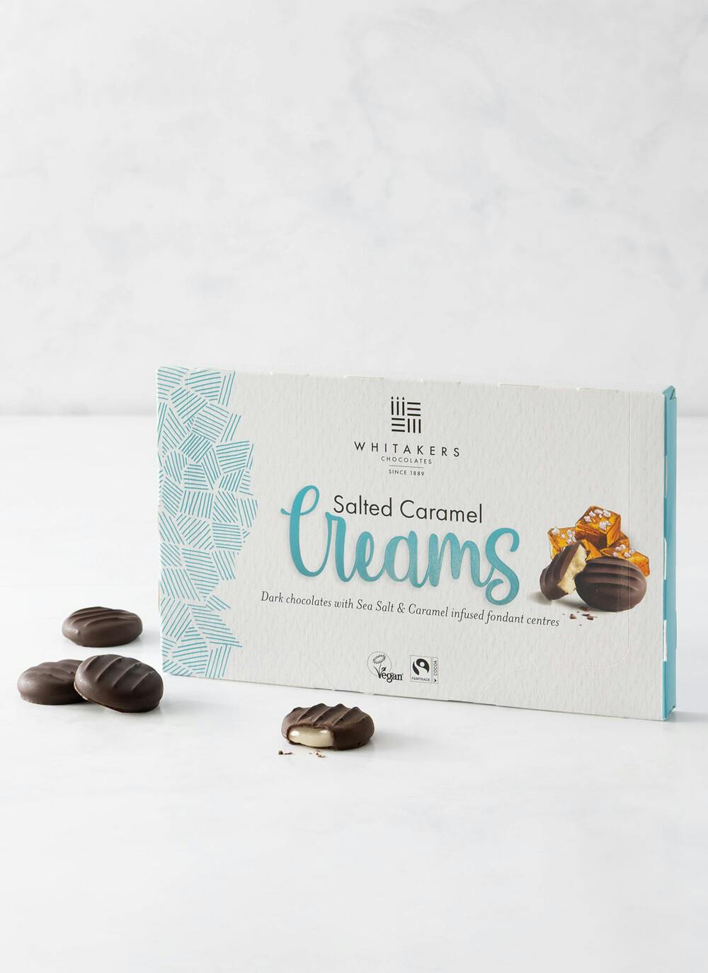 Dark Chocolate Salted Caramel Fondant Creams 150G | EWM