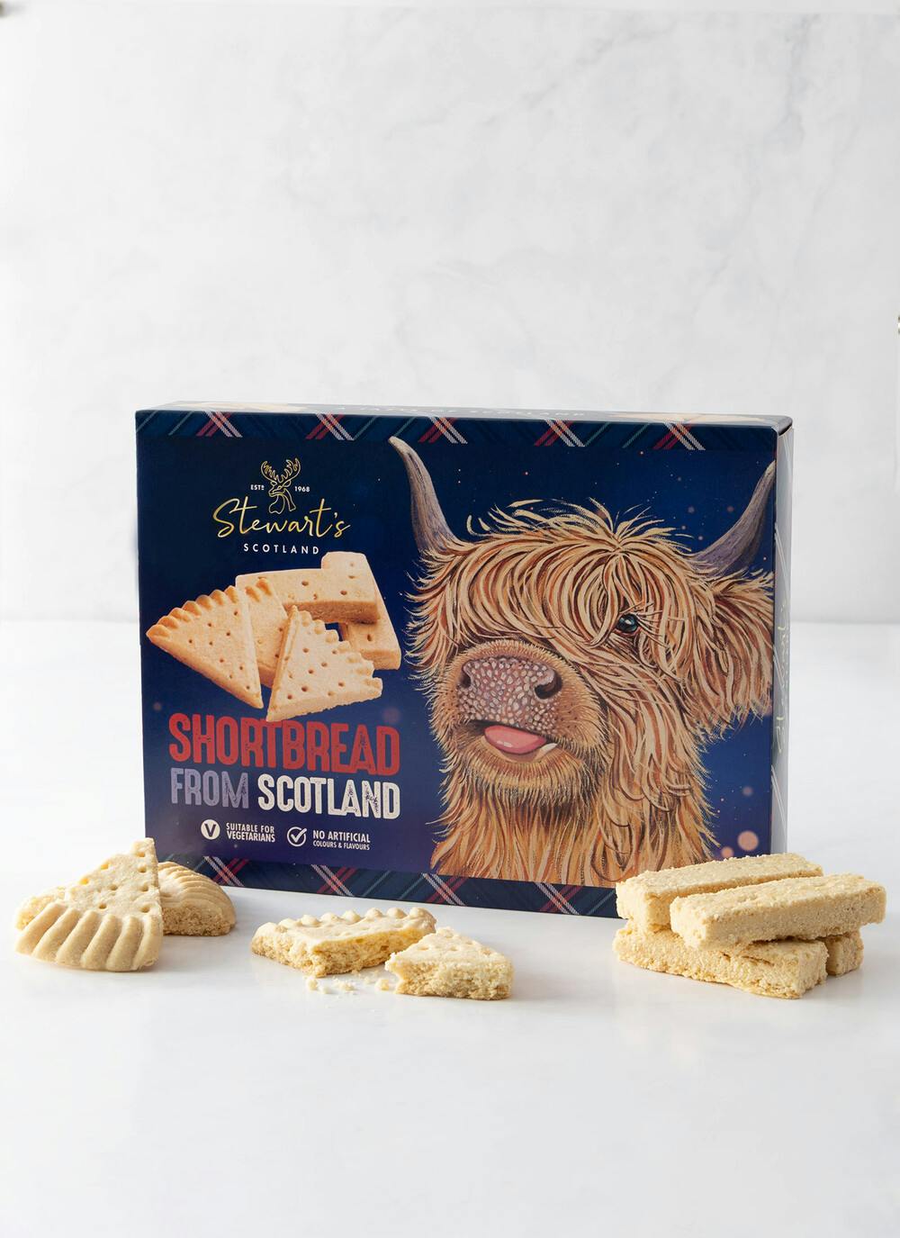 Stewarts Highland Cow Shortbread Carton 400G | EWM