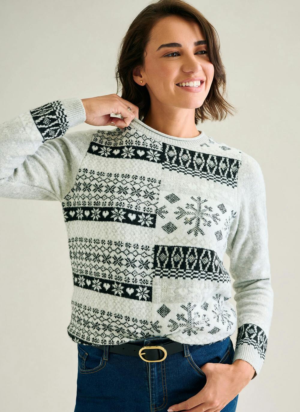 Patchwork Snowflake Jumper | EWM