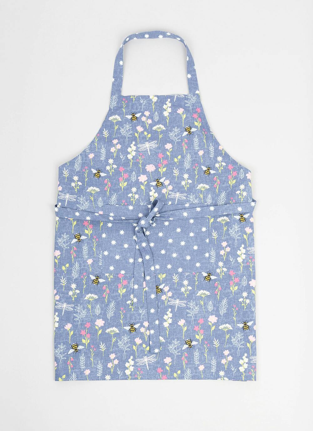 Bee Floral Printed Cotton Apron | EWM