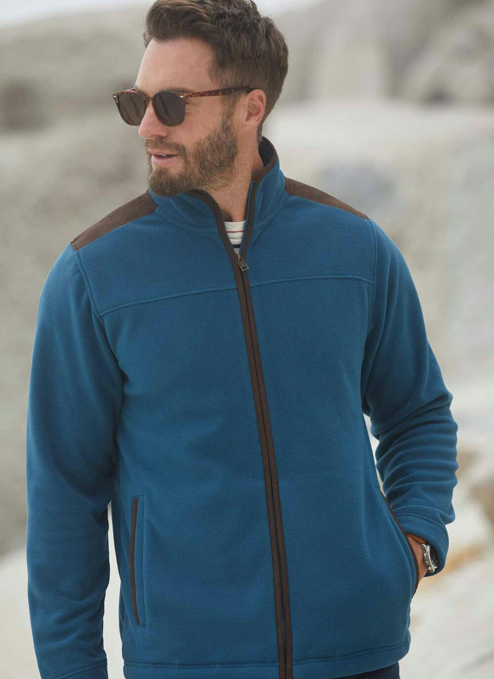 Turquoise Fleece Jacket | EWM