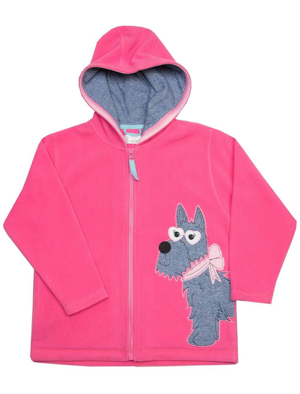 Female GR8 KIDS Hooded Fleece Jacket | Mid Pink | EWM | EWM