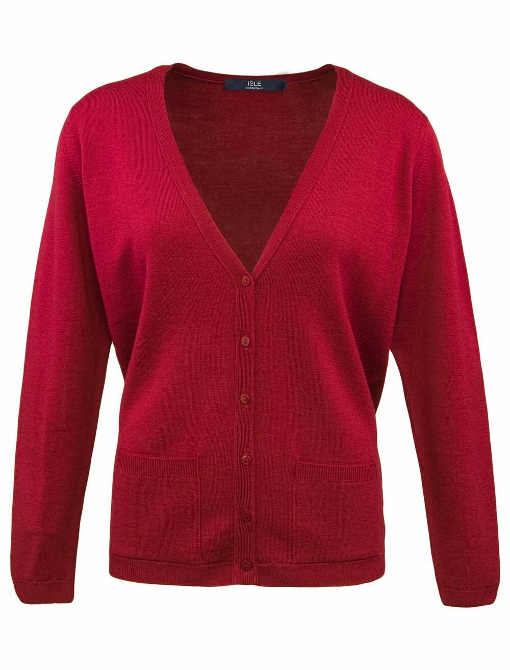 Merino Wool V Neck Cardigan | EWM